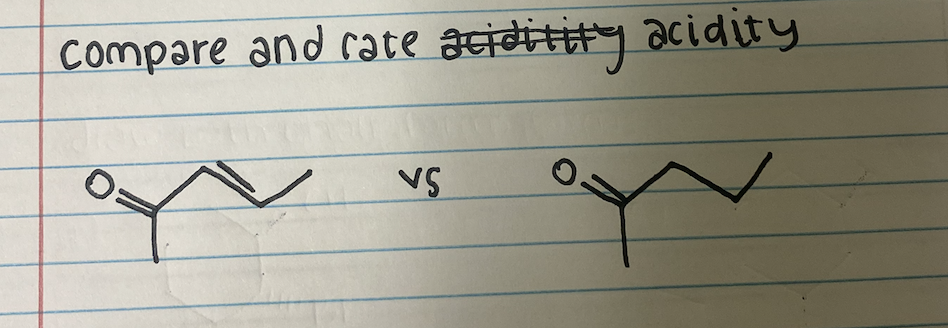 Solved compare and rate dei ditity acidity VS onu ow | Chegg.com
