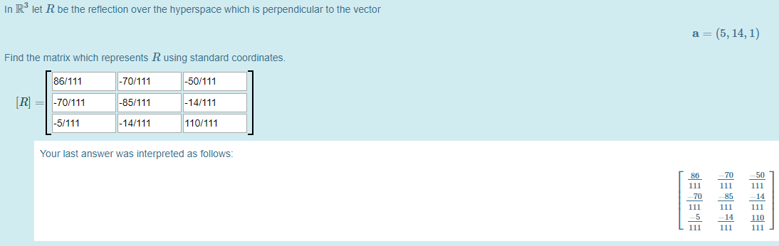 Solved In Rlet R be the reflection over the hyperspace which | Chegg.com