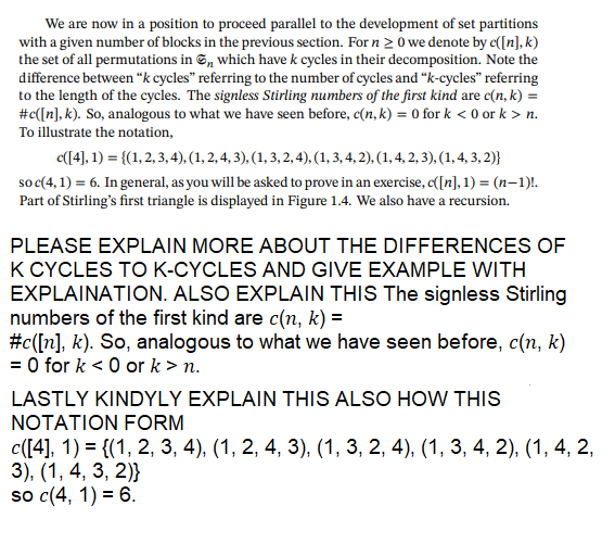 Solved 1.5. Permutations by cycle structure The ordered | Chegg.com