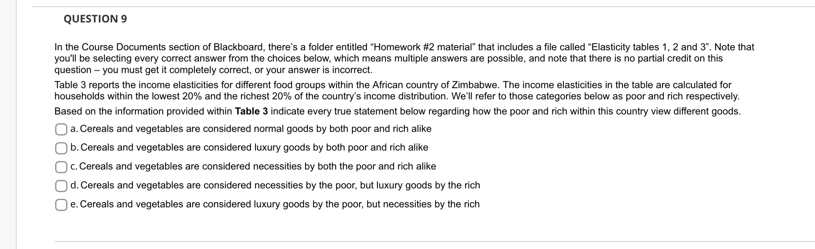 Solved Table 2: Own-price elasticities (soft drinks) Table | Chegg.com
