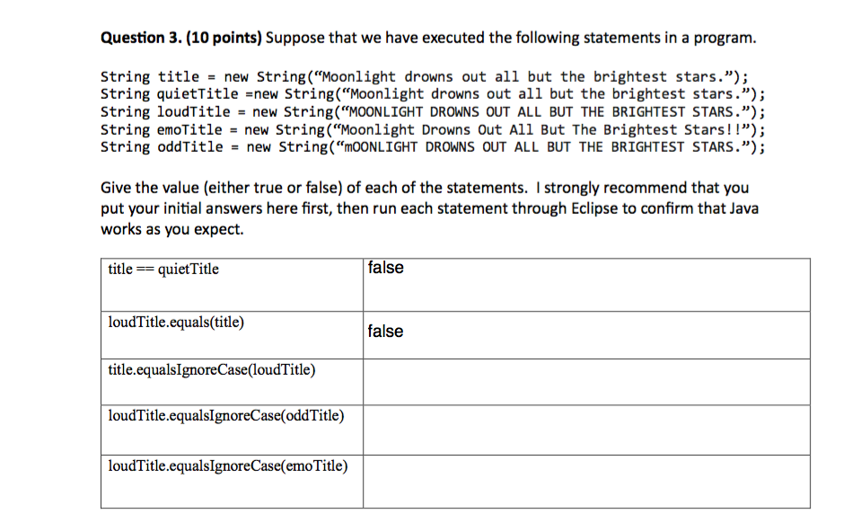 Solved Question 3. (10 points) Suppose that we have executed | Chegg.com