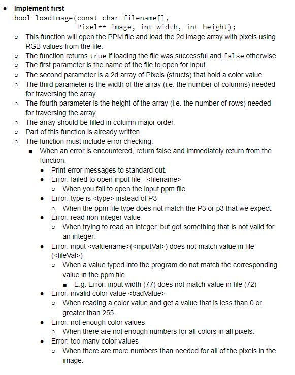 Requirements Starting Code o seamcarving.cpp Update | Chegg.com