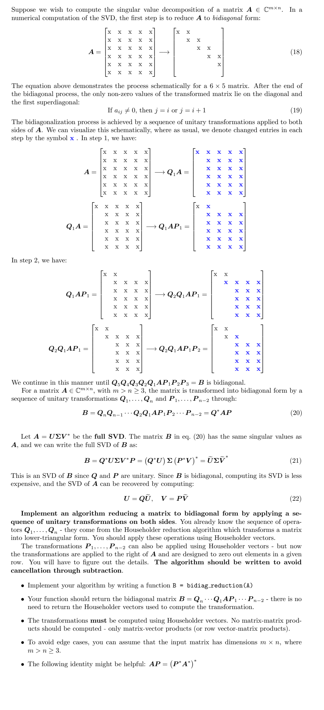 Solved Matlab Compute Svd Linear Algebra Please Thoroughly 