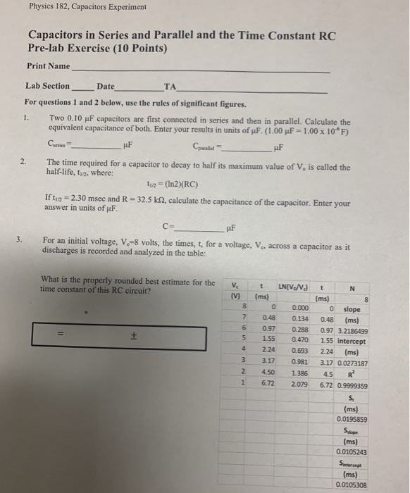 Capacitors Physics