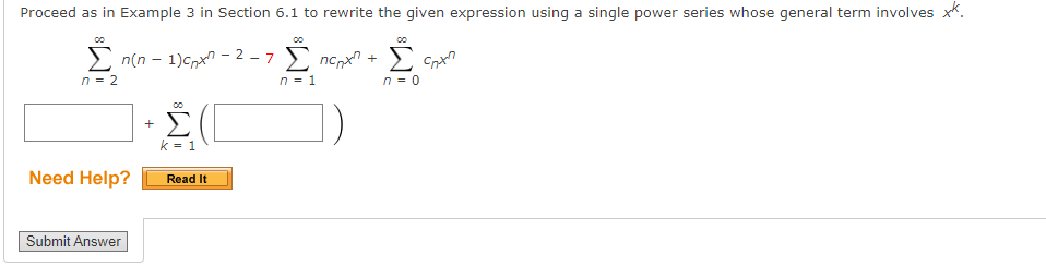 Solved Proceed as in Example 3 in Section 6.1 to rewrite the | Chegg.com