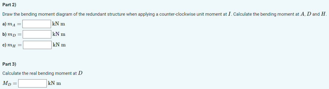 Solved Using the force method, calculate the bending moment | Chegg.com