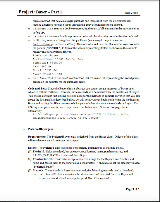 Project: Buyer - Part 1 Page 1 of 6 Deliverables Your | Chegg.com