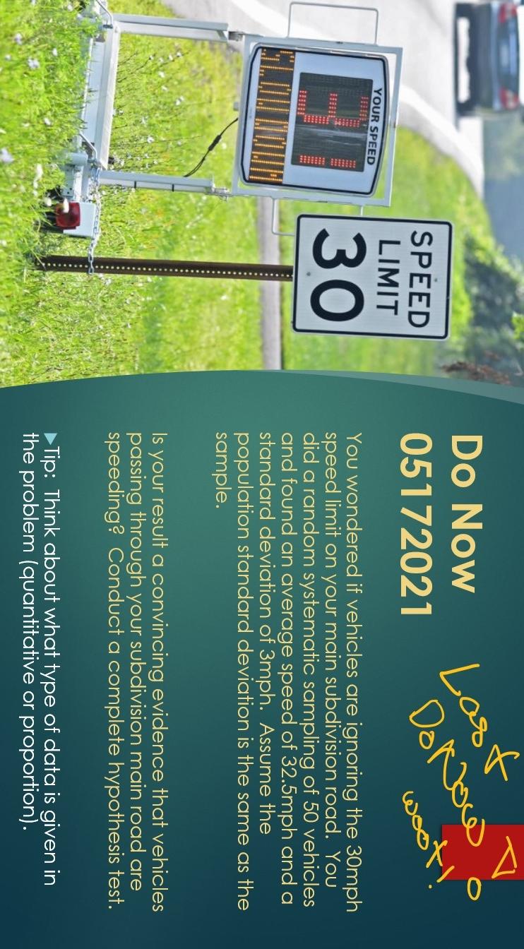 Solved Do Now 05172021 Last Do Now T SPEED LIMIT woot! YOUR | Chegg.com