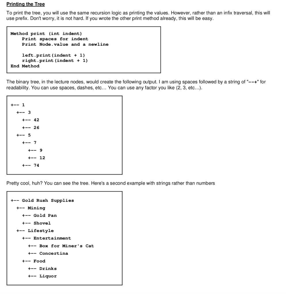Solved Part 1: Node Class Overview In recursively defined | Chegg.com