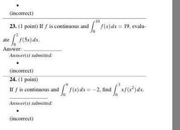 Solved If f is continuous and integral^10_0 f(x) dx = 19, | Chegg.com