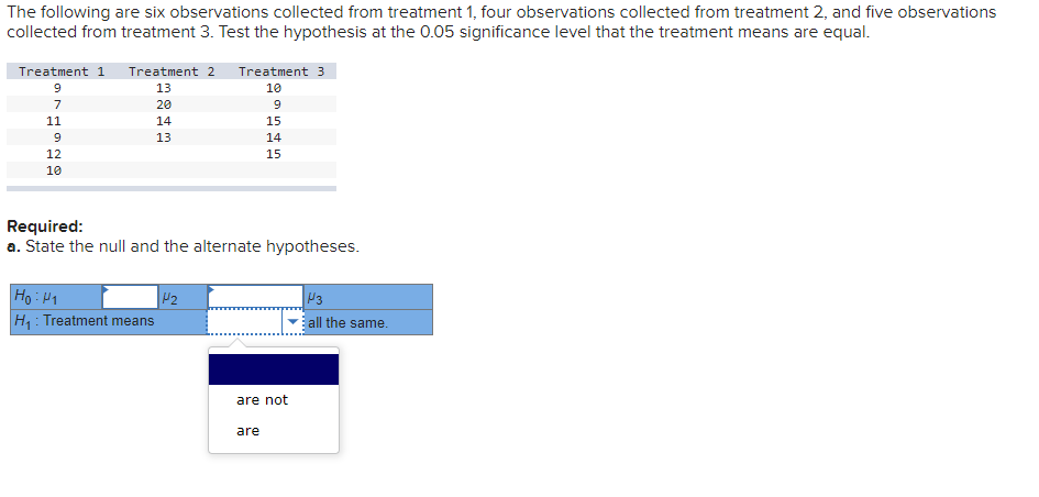 Solved The following are six observations collected from | Chegg.com