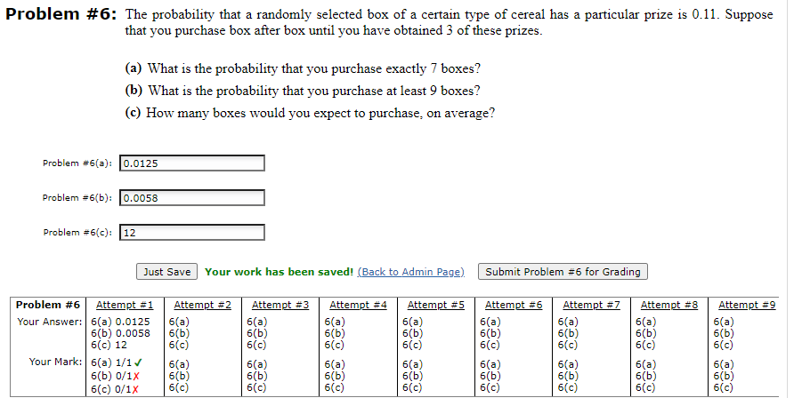 Solved lem \#6: The probability that a randomly selected box | Chegg.com