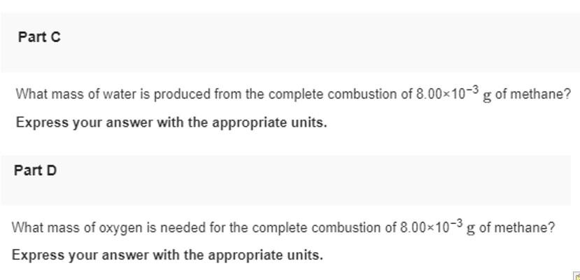 Solved What mass of water is produced from the complete | Chegg.com