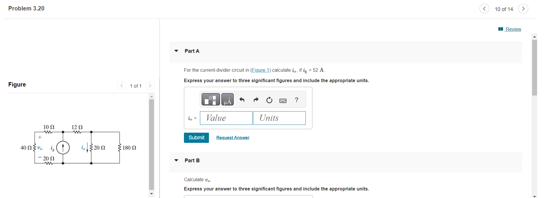 Solved For the current-divider circuit in (Figure 1) | Chegg.com