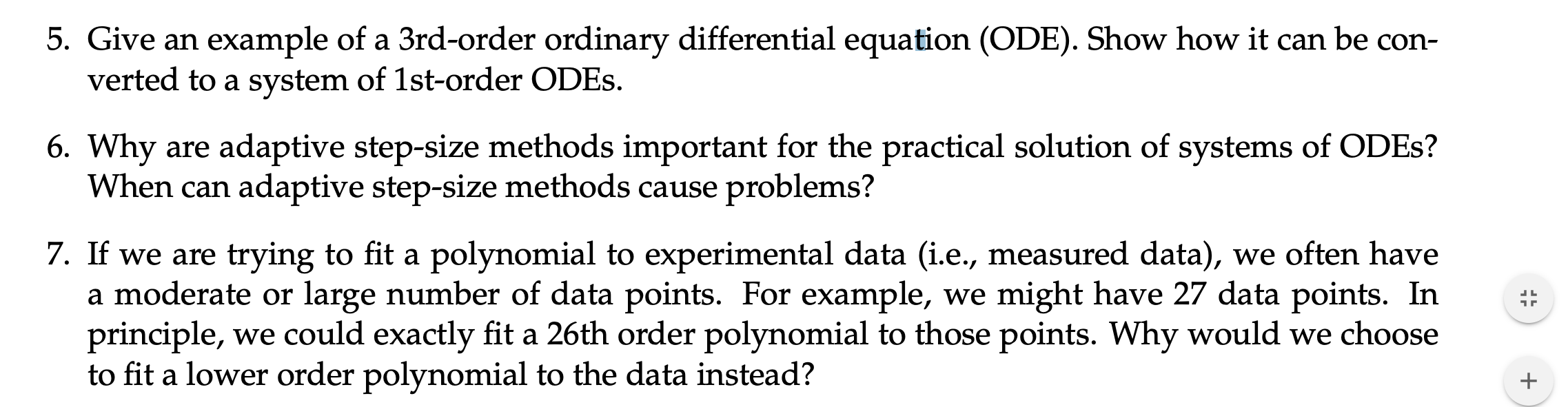 Solved 5. Give an example of a 3rd-order ordinary | Chegg.com