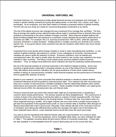 UNIVERSAL VENTURES, INC. Universal Ventures, Inc. | Chegg.com