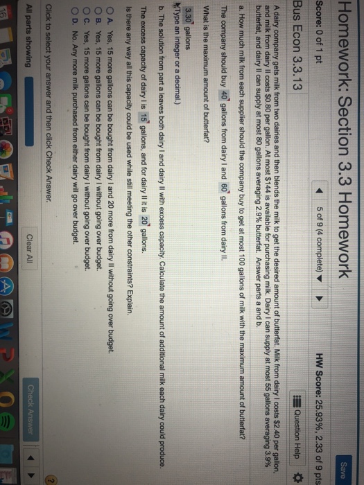 Solved Homework Section 3 3 Homework Score 0 Of 1 Pt Bus