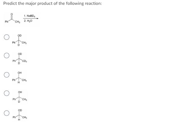 Solved Predict the major product of the following reaction: | Chegg.com
