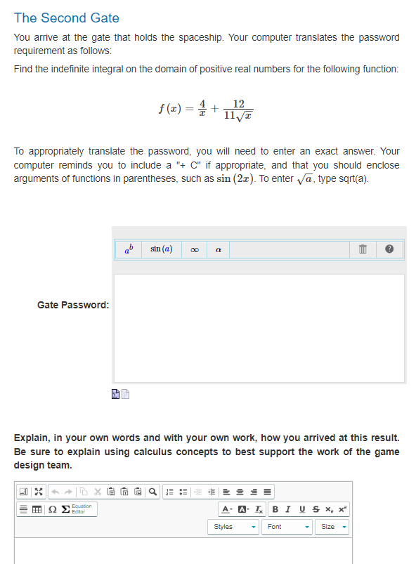 Solved The Second Gate You arrive at the gate that holds the | Chegg.com