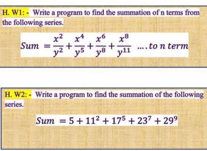 H W1 Write A Program To Find The Summation Of N 1829