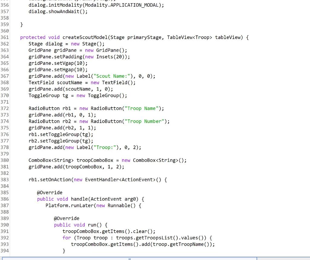Solved I have been trying to insert help class that briefly | Chegg.com
