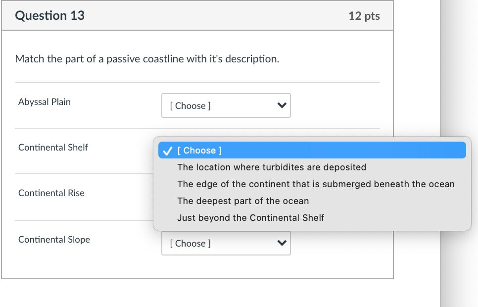 Solved Question 13 12 pts Match the part of a passive | Chegg.com