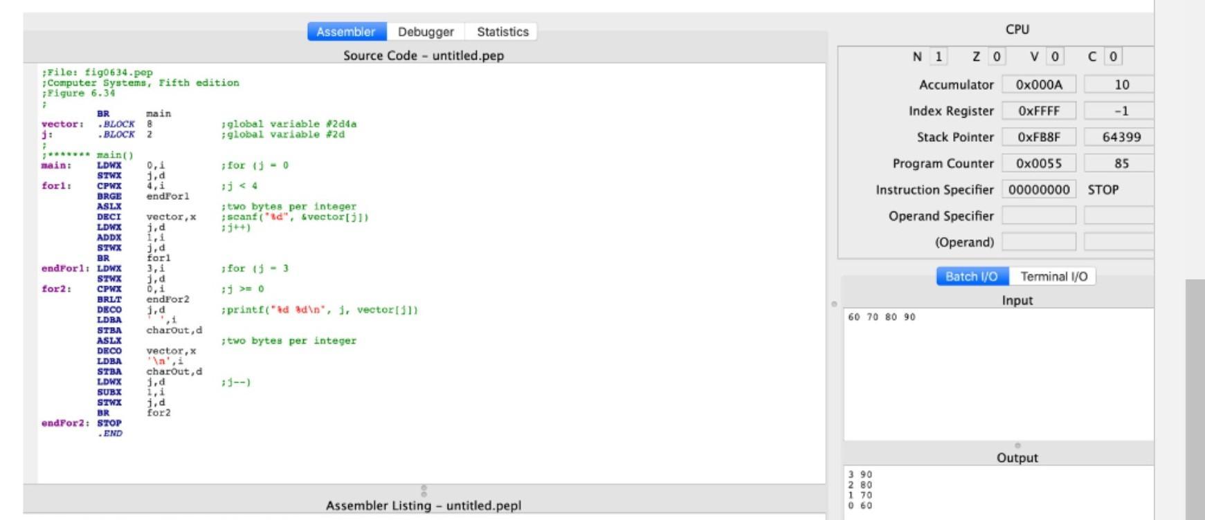 Solved Q4- The following code inputs a 4 cell integer array | Chegg.com