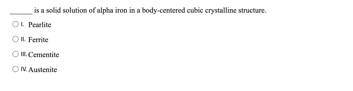 Solved is a solid solution of alpha iron in a body-centered | Chegg.com