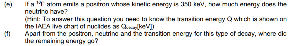 Solved A sample of 18 F undergoes radioactive decay to a | Chegg.com