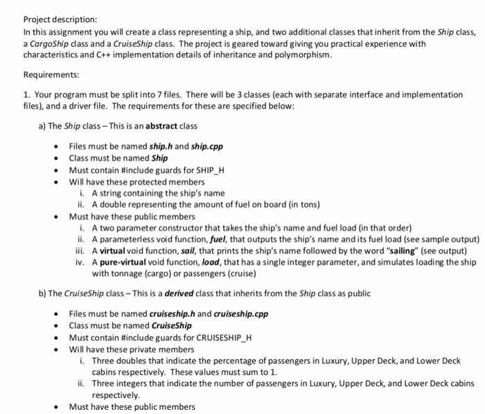 Solved Project description: In this assignment you will | Chegg.com