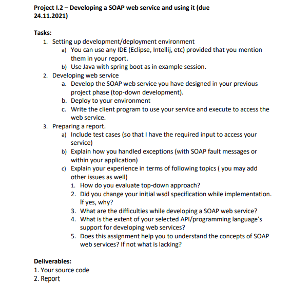 Solved Tasks: 1. Setting up development/deployment | Chegg.com