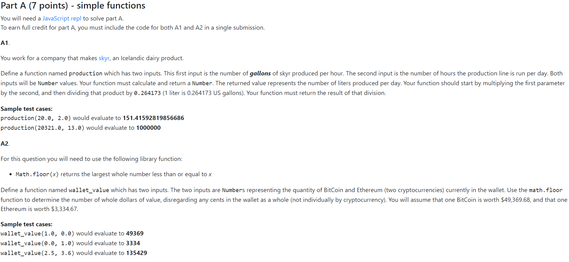 Solved Part C (4 points) - function calling user-defined | Chegg.com