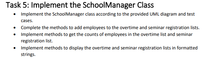 Solved In this lab, you will be implementing a School | Chegg.com