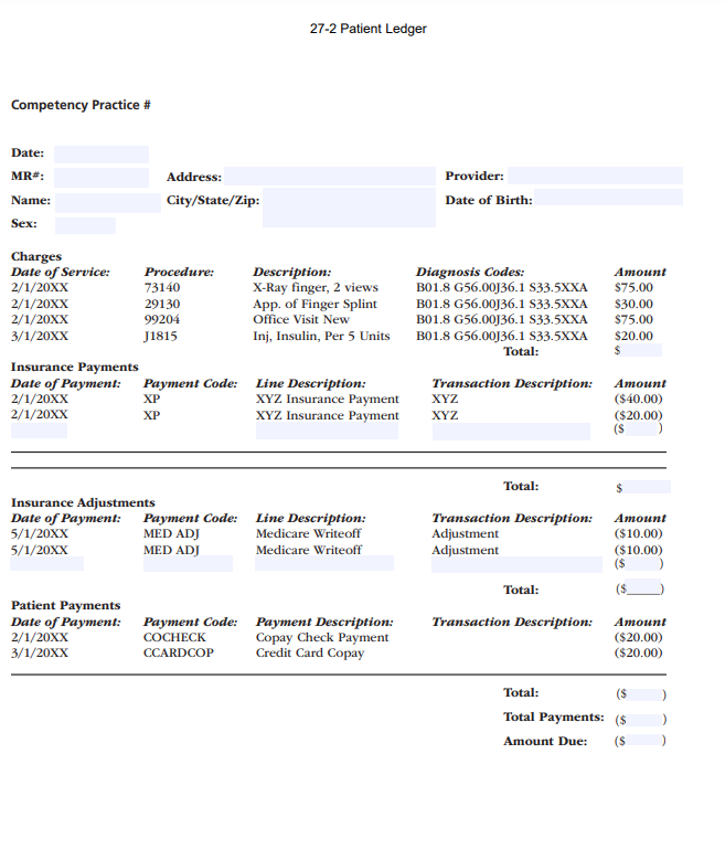 For procedures 27-2 you will need to update the | Chegg.com