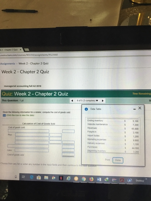 Solved k2-Chapter 2 Quie x 3350/ Assignments Week 2-Chapter | Chegg.com