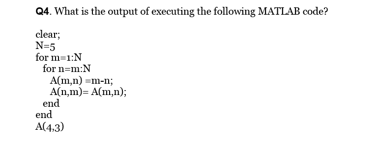 Solved Q4. What is the output of executing the following | Chegg.com