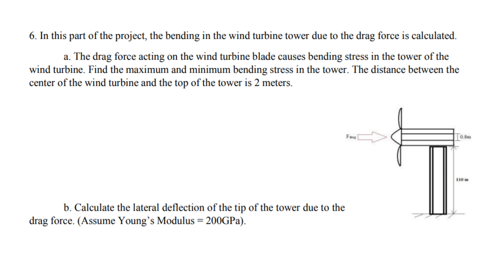 Solved 6. In this part of the project, the bending in the | Chegg.com
