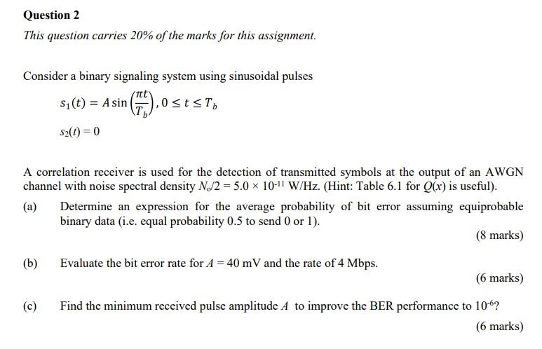 Solved Question 2 This question carries 20% of the marks for | Chegg.com