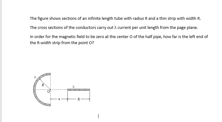 Solved The figure shows sections of an infinite length tube | Chegg.com