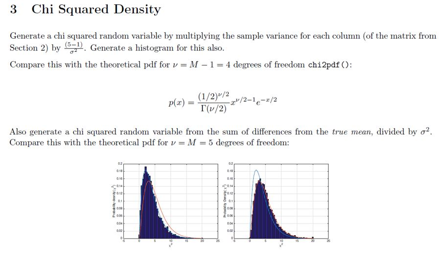 3 Chi Squared Density Generate A Chi Squared Random