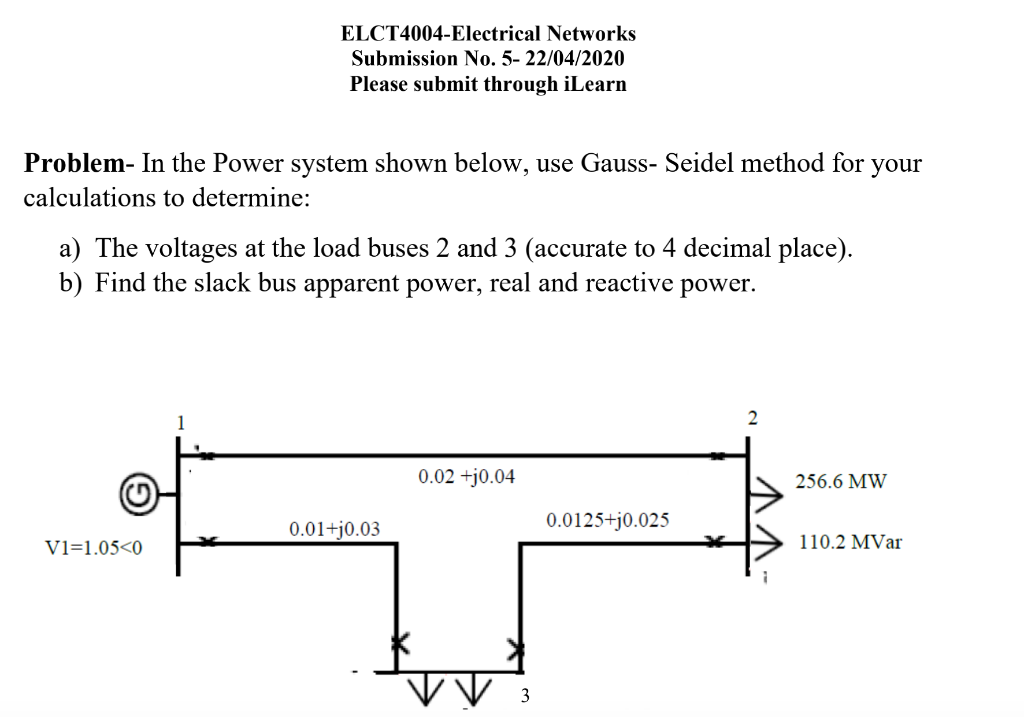 ELCT4004-Electrical Networks Submission No. 5- | Chegg.com