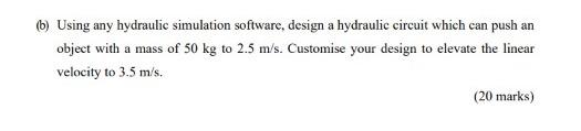 Solved (b) Using any hydraulic simulation software, design a | Chegg.com
