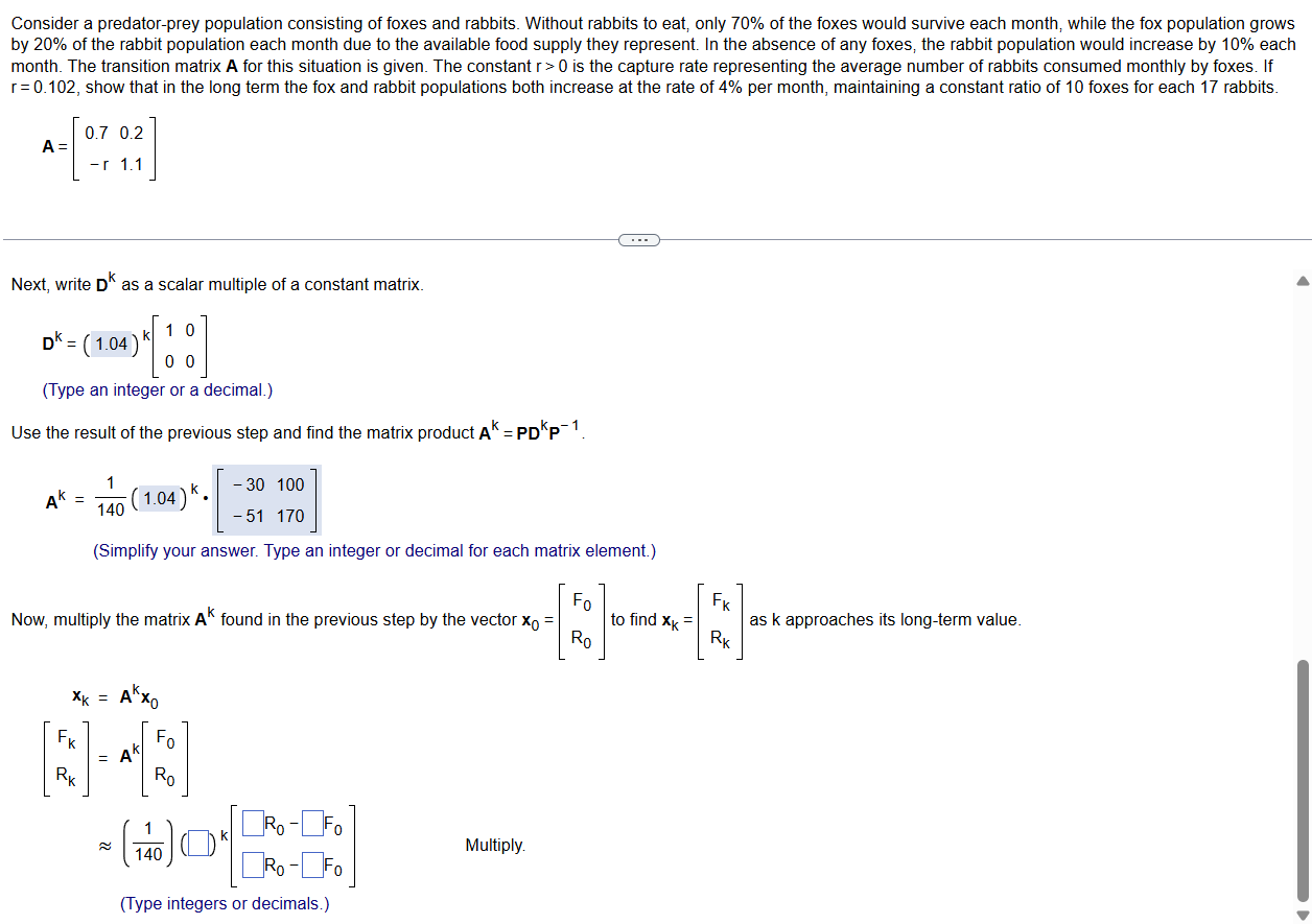 Solved Consider a predator-prey population consisting of | Chegg.com