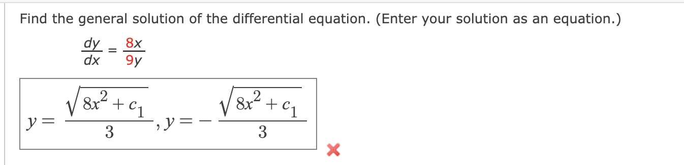Solved Find the general solution of the differential | Chegg.com
