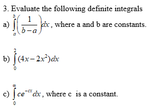 Solved » Galeria 3. Evaluate the following definite | Chegg.com