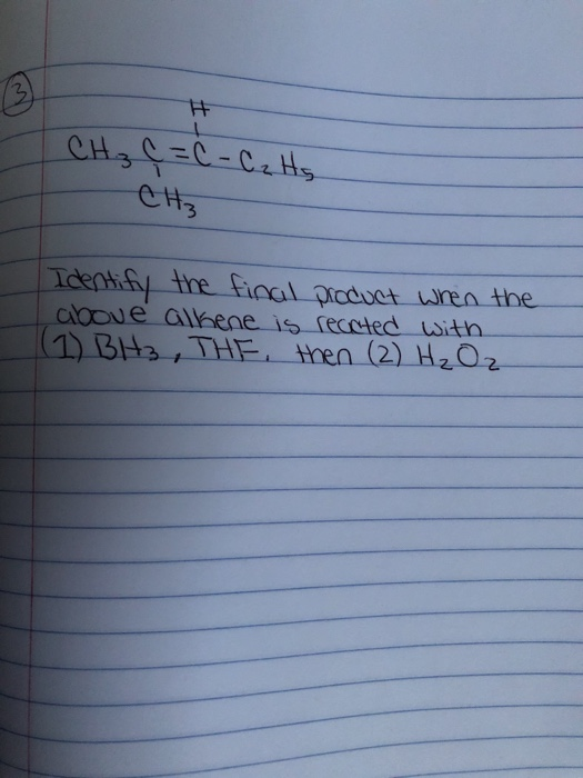 Solved 3 alhene is reccted with | Chegg.com