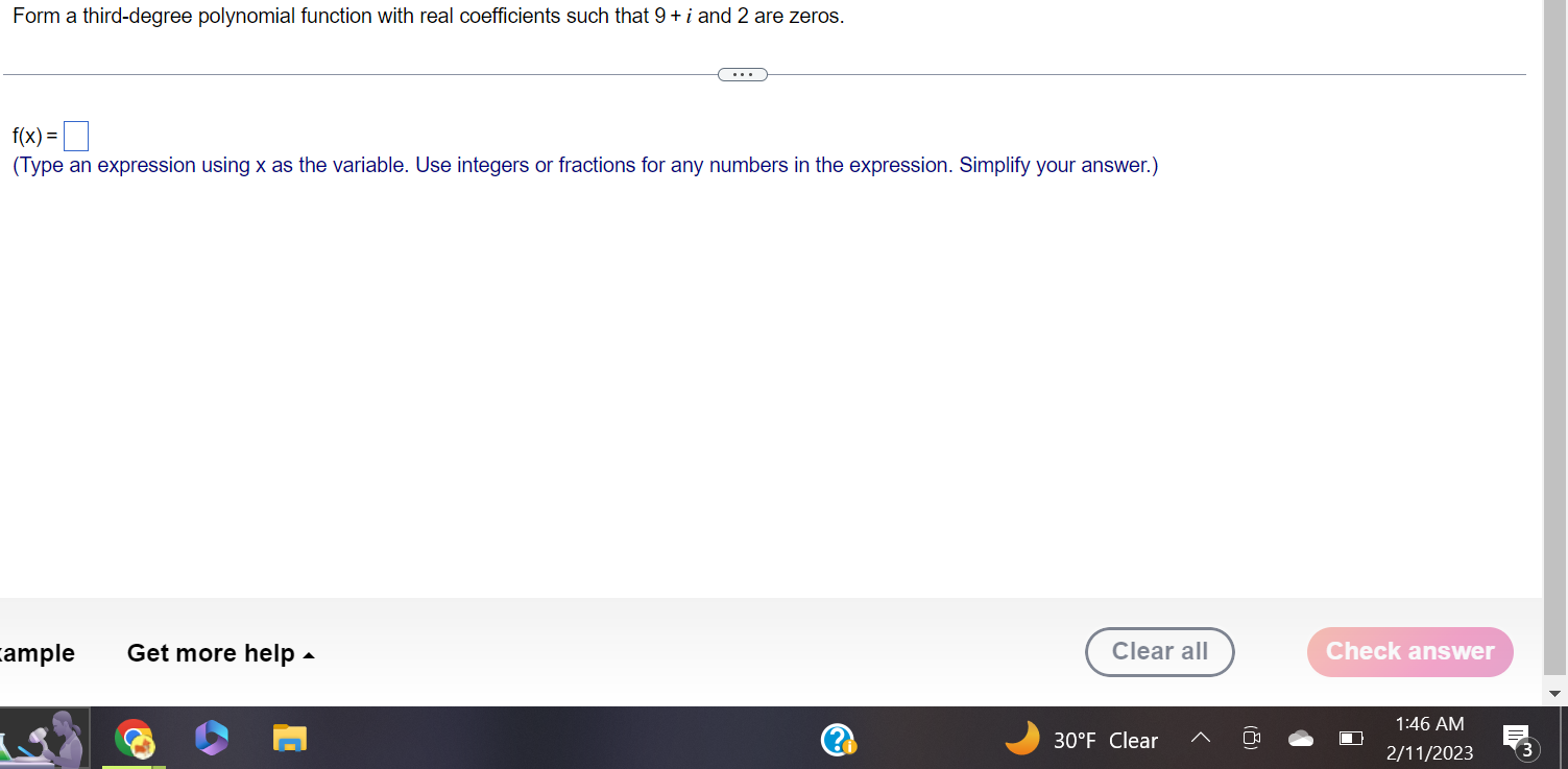 Solved f(x)= (Type an expression using x as the variable. | Chegg.com
