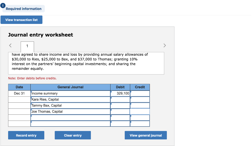 Solved Kara Ries, Tammy Bax, and Joe Thomas invested | Chegg.com