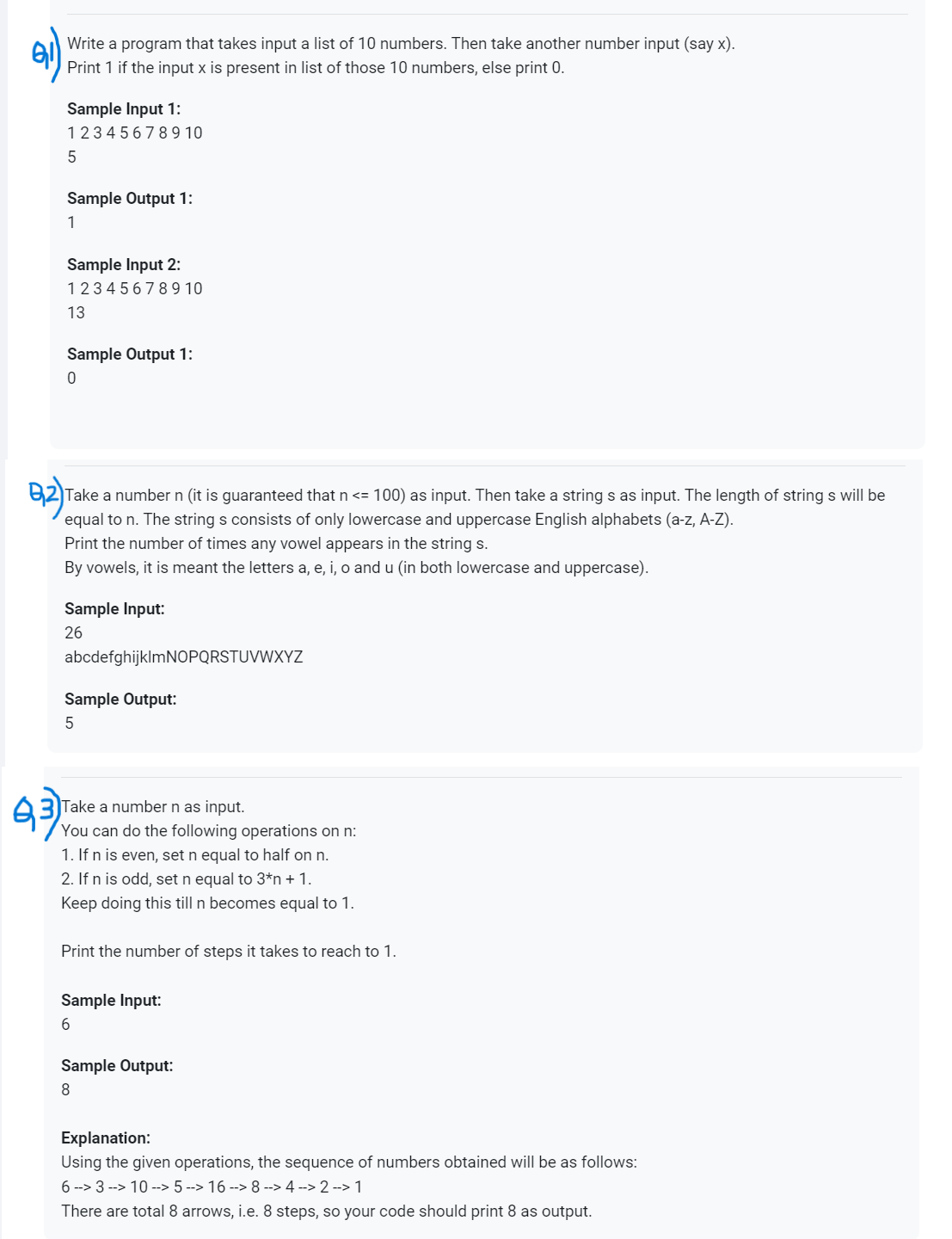 Solved Please solve the Q.1,2,3 by C programming . Exams are | Chegg.com