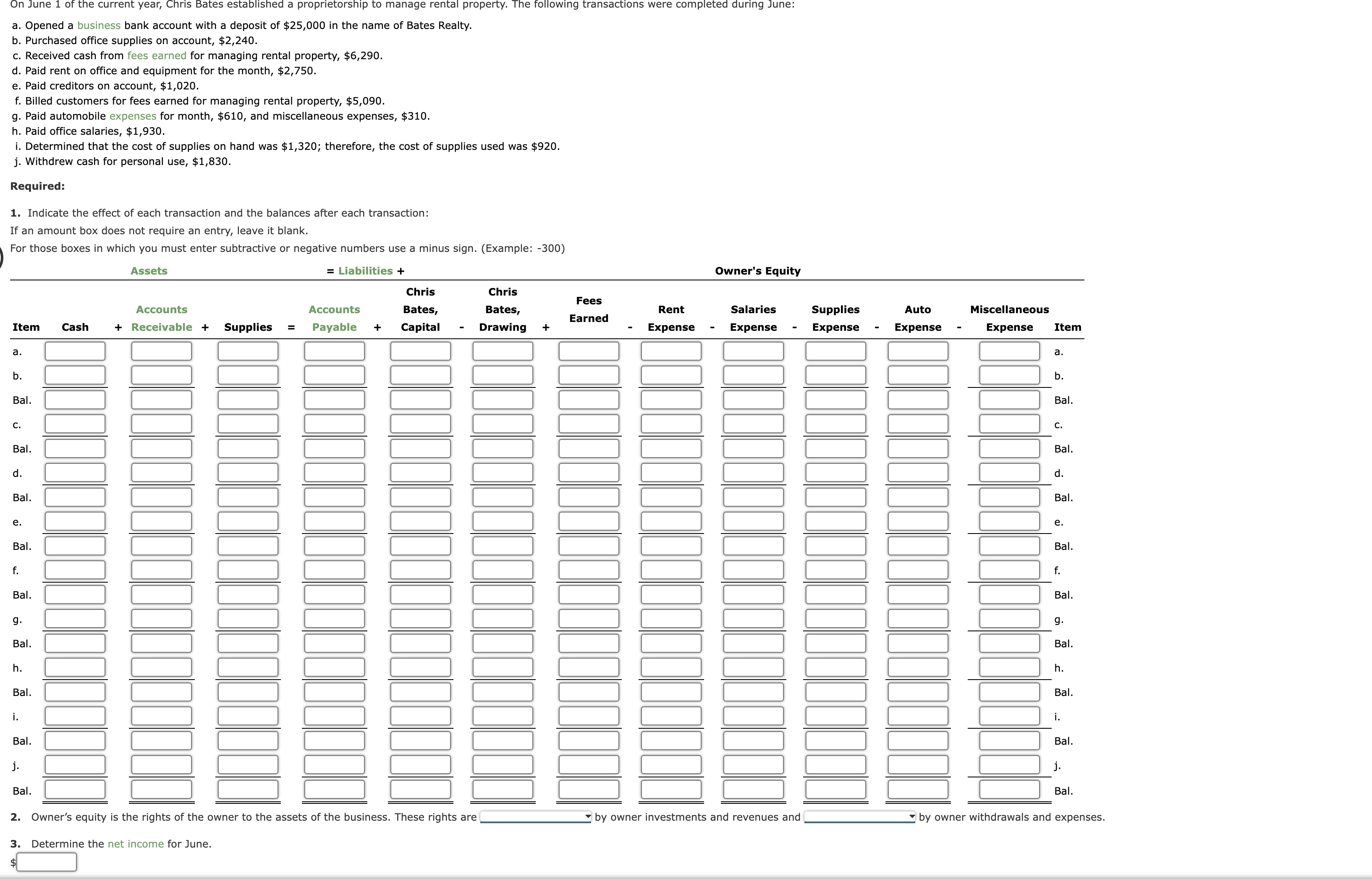 Solved On June 1 of the current year, Chris Bates | Chegg.com